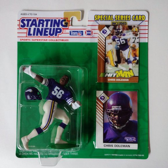 Toys | 1993 Chris Doleman Minnesota Vikings Kenner Starting Lineup Nfl ...